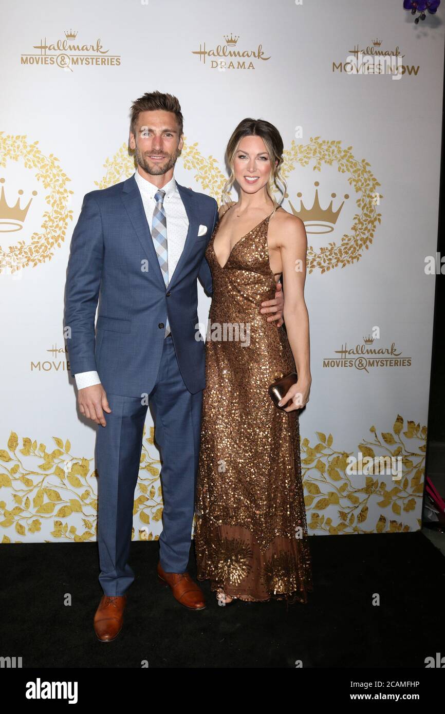 LOS ANGELES - FEB 9: Andrew Walker, wife at the Hallmark Winter 2019 ...