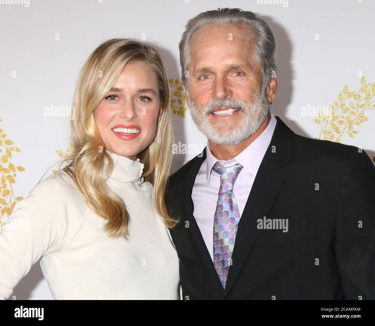 LOS ANGELES - FEB 9: Gregory Harrison, daughter at the Hallmark Winter ...