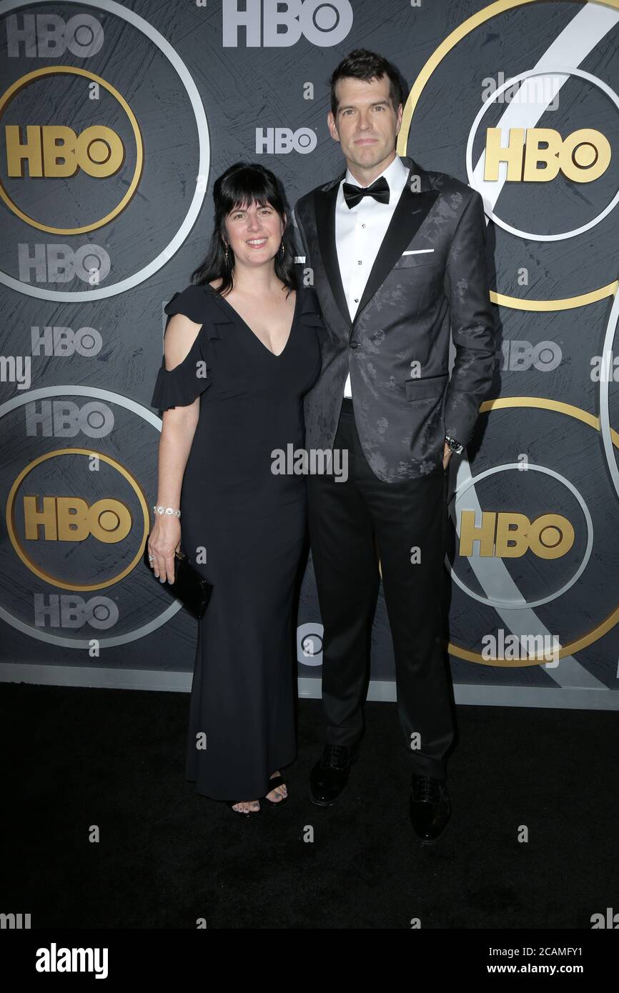 LOS ANGELES - SEP 22: Annie Simons, Timothy Simons at the 2019 HBO Emmy ...