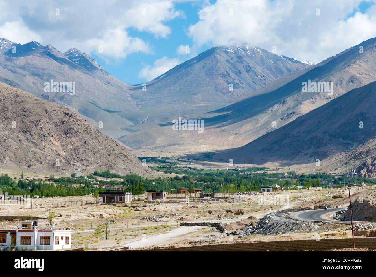 Ladakh, India - Beautiful scenic view from Between Leh and Chang La ...