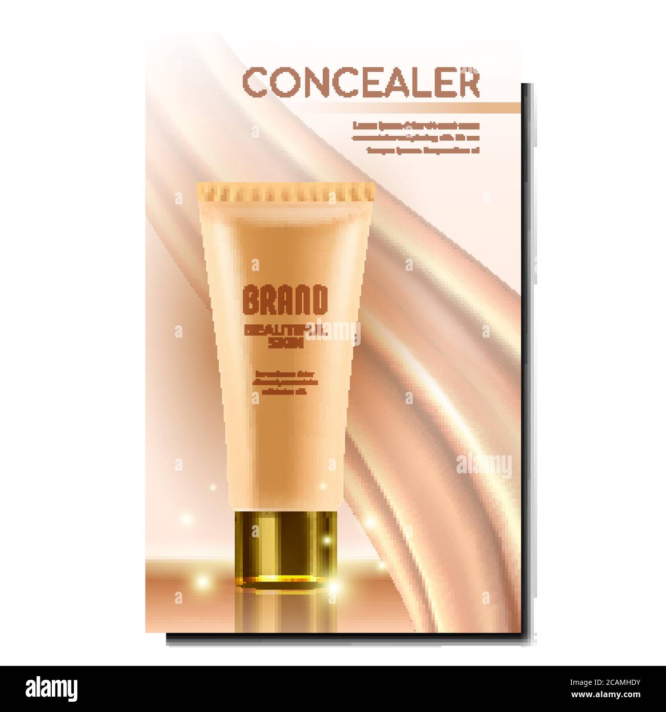 Concealer Cream Tube Promotional Poster Vector Stock Vector Image & Art ...