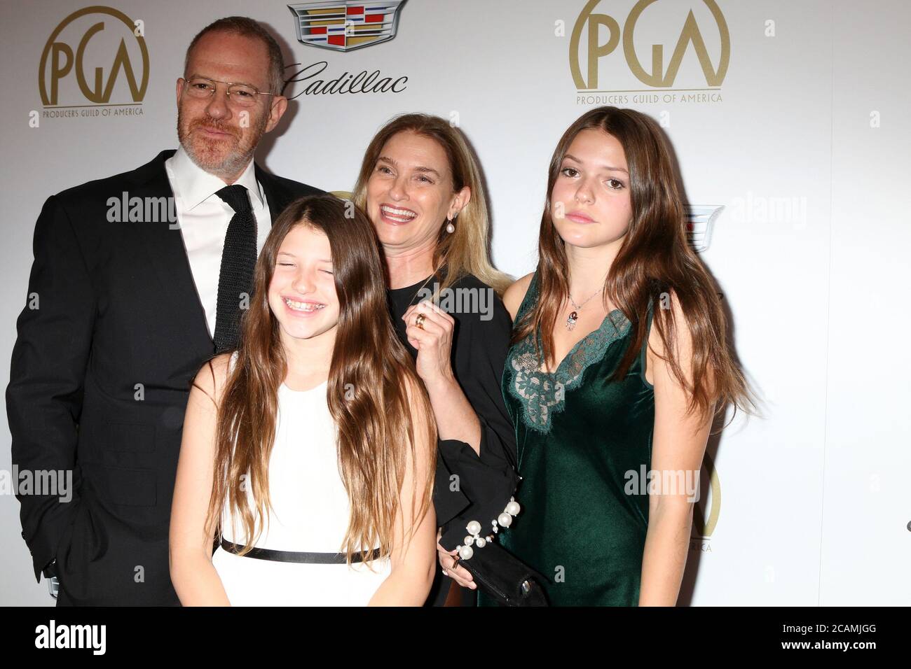 LOS ANGELES - JAN 19: Toby Emmerich, Family at the 2019 Producers Guild ...
