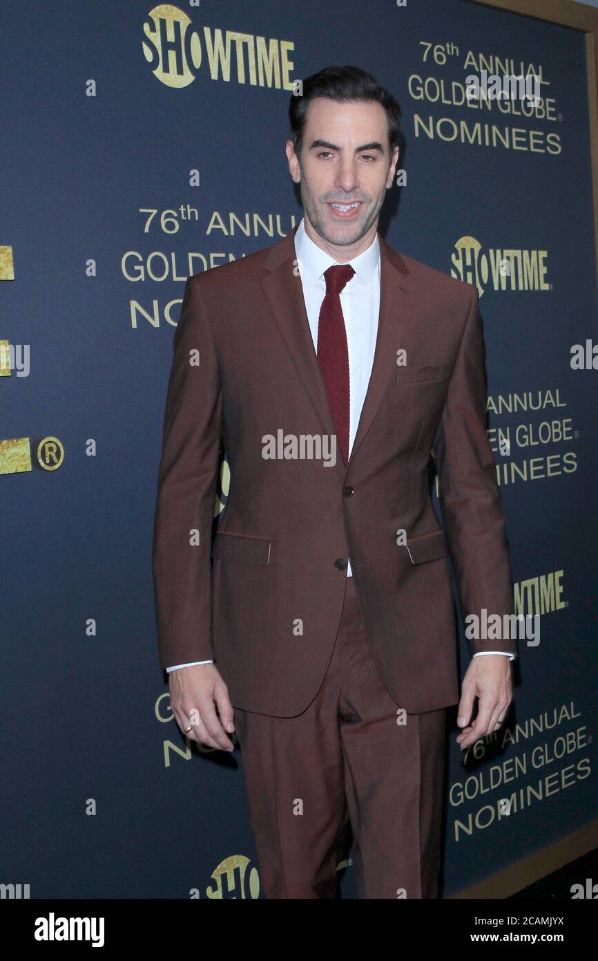 LOS ANGELES - JAN 5: Sacha Baron Cohen at the Showtime Golden Globe ...