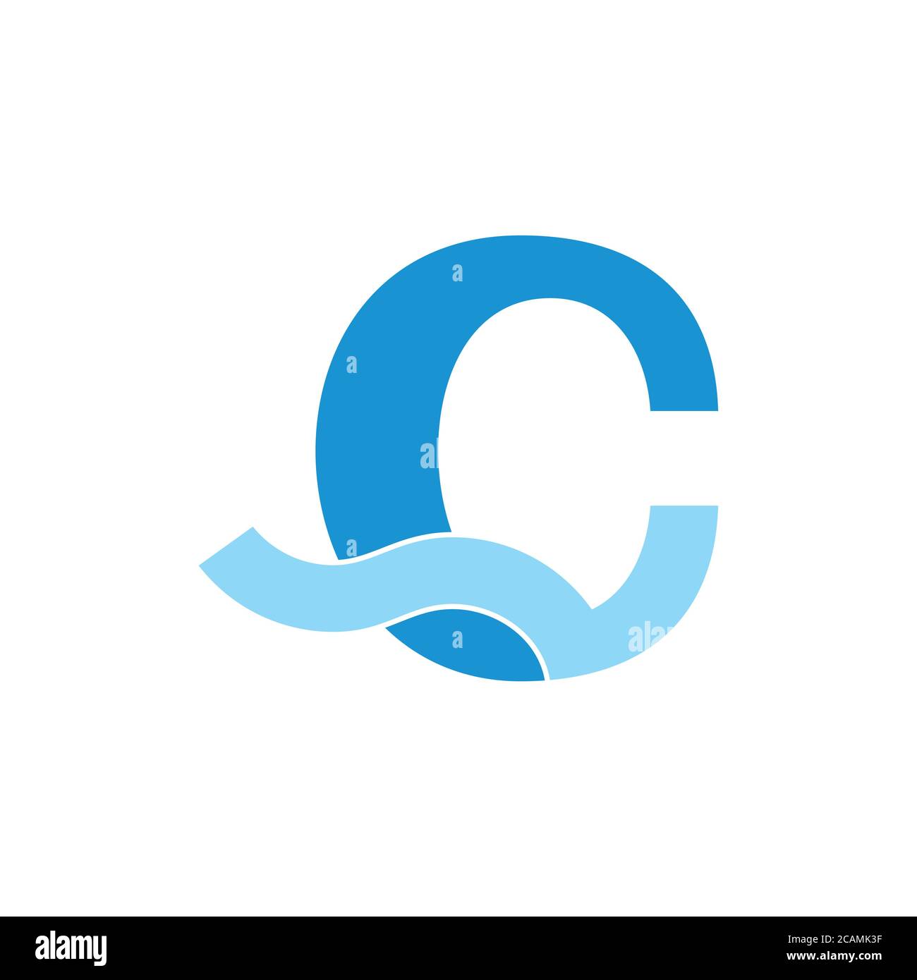 letter c ribbon shape logo vector Stock Vector Image & Art - Alamy