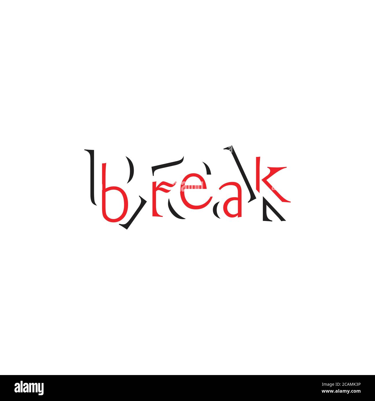 text break symbol decoration vector Stock Vector Image & Art - Alamy