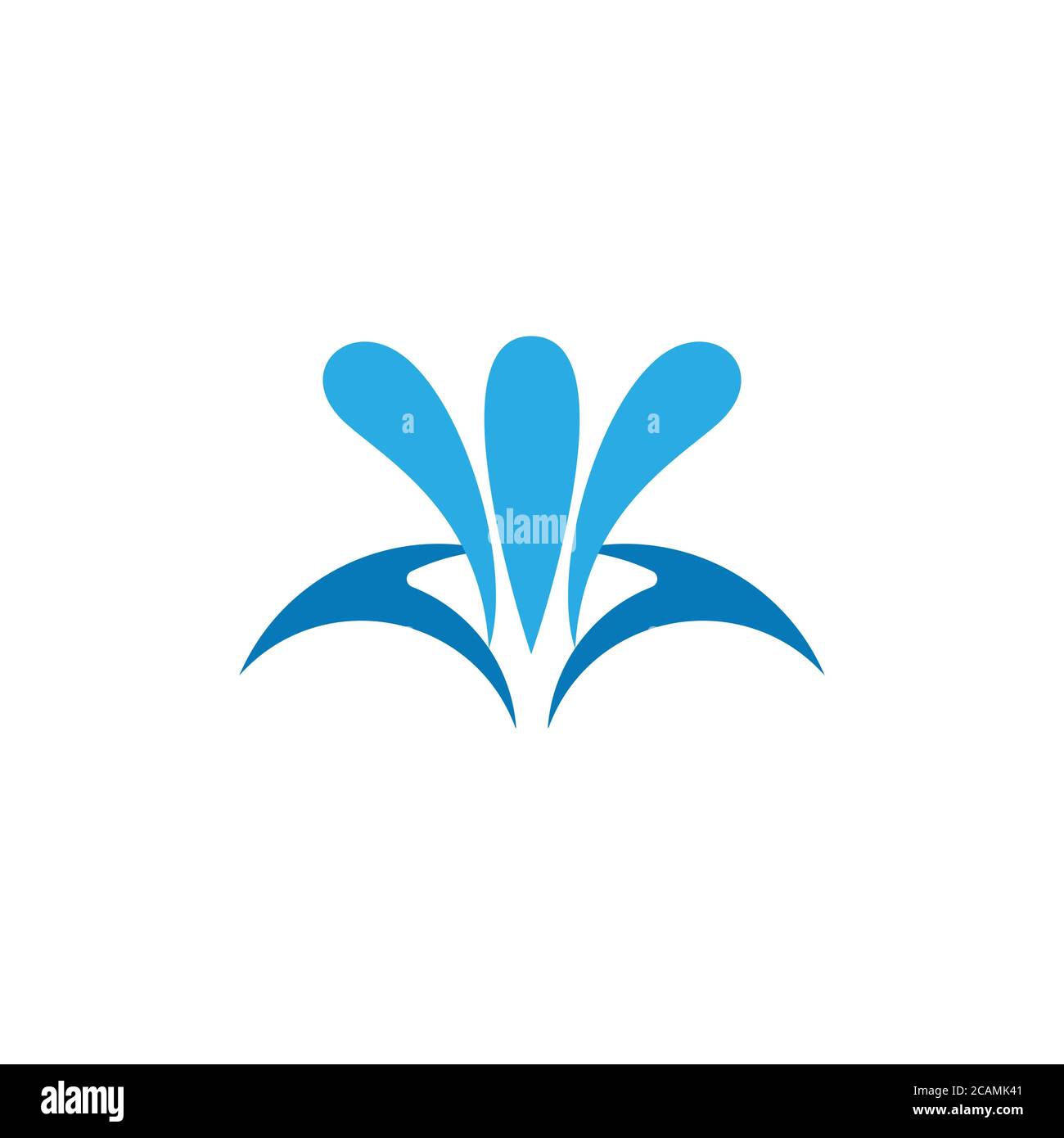 simple water splash logo vector Stock Vector Image & Art - Alamy