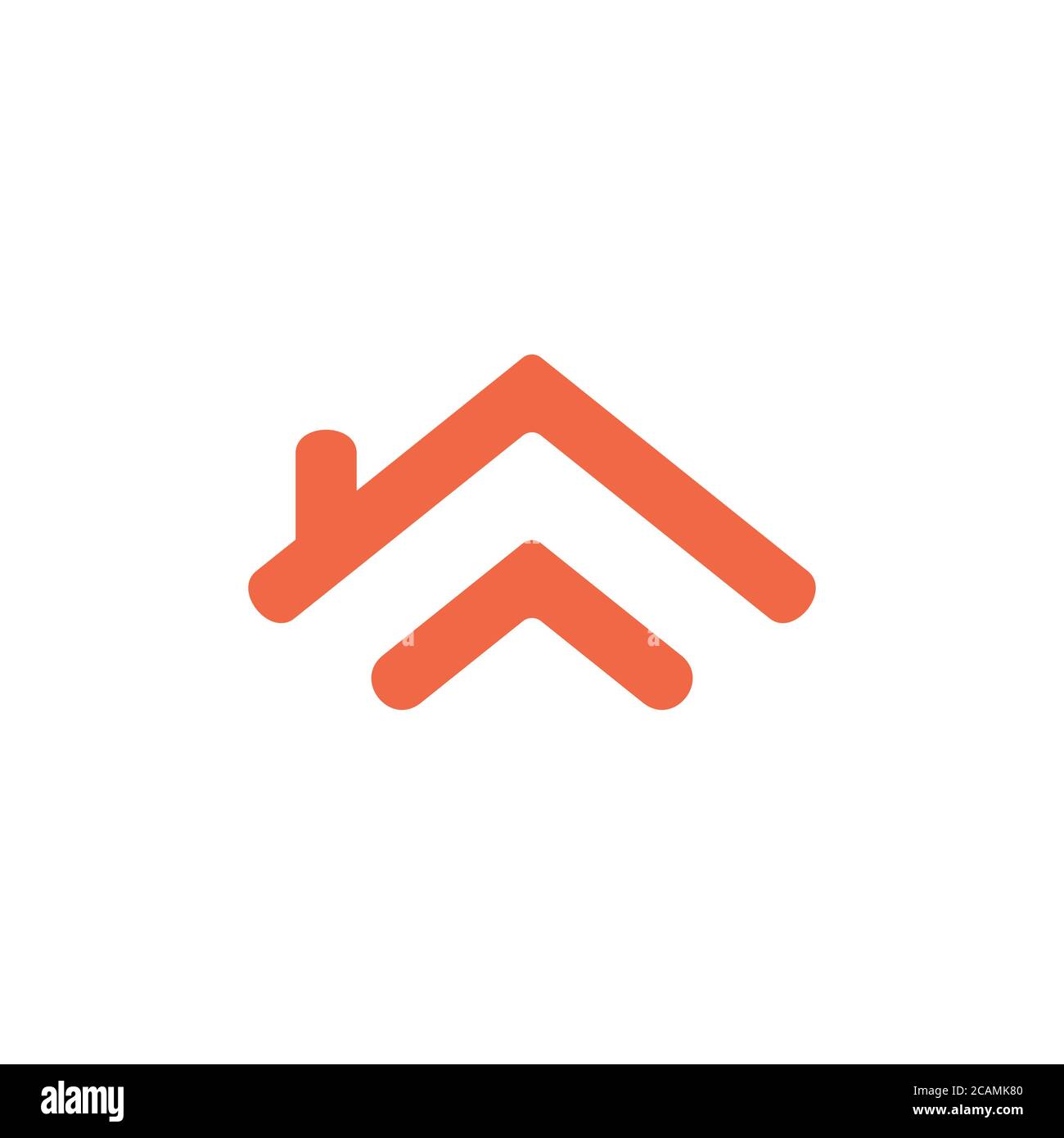 arrows up roof simple real estate logo vector Stock Vector Image & Art ...