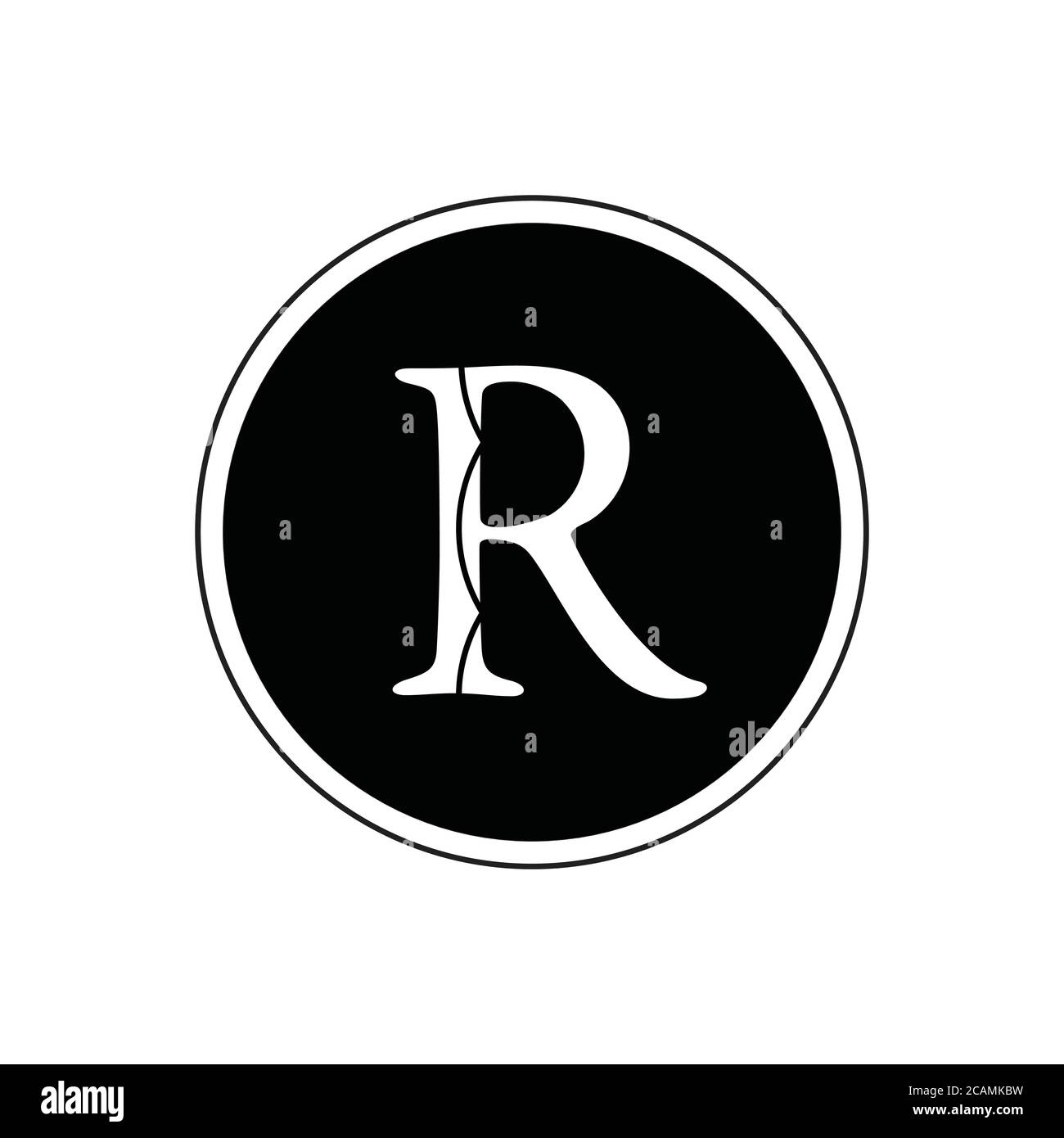 letter r simple logo vector Stock Vector Image & Art - Alamy