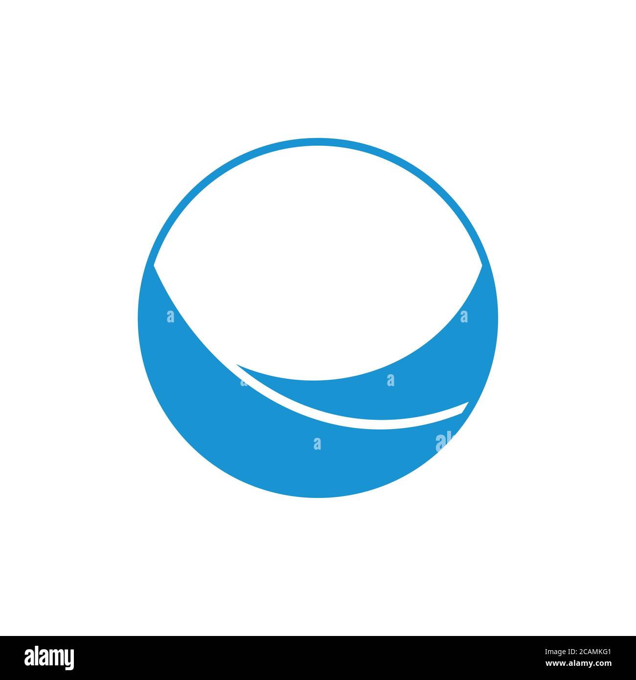 circle geometric waves blue sea logo vector Stock Vector Image & Art ...