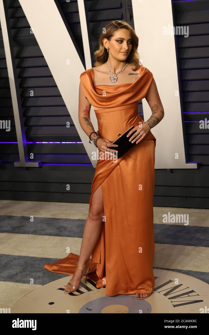 LOS ANGELES - FEB 24: Paris Jackson at the 2019 Vanity Fair Oscar Party ...