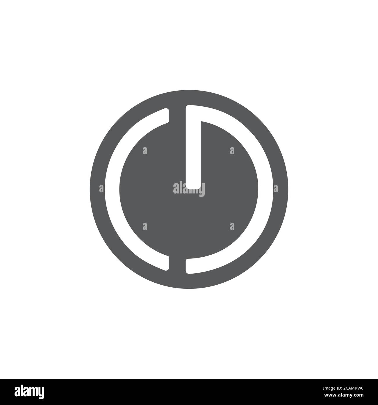 letter cd power button logo vector Stock Vector Image & Art - Alamy