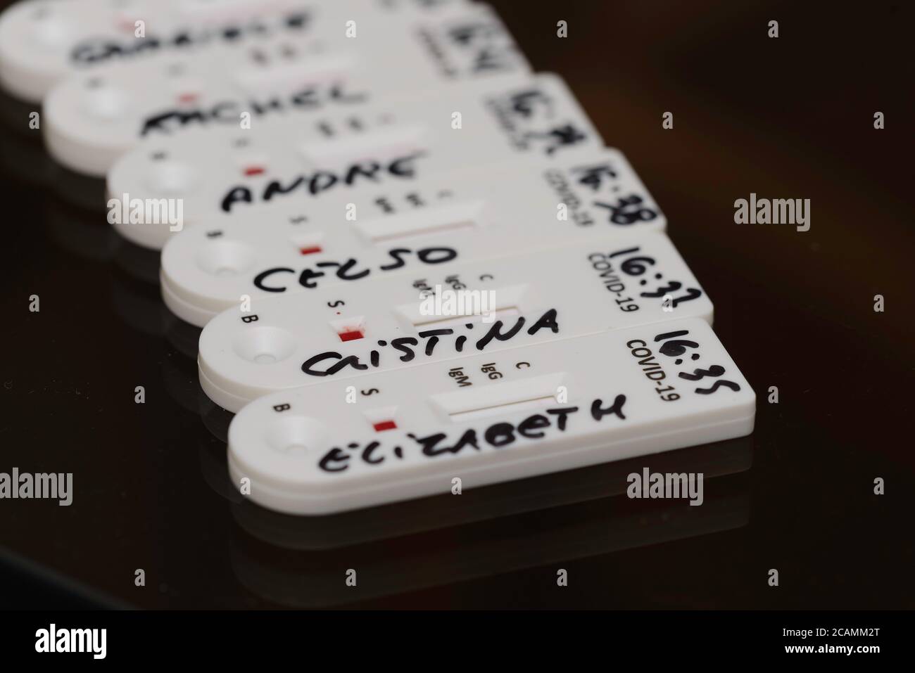 Test kit for viral disease COVID-19 nCoV. Laboratory card kit test for ...