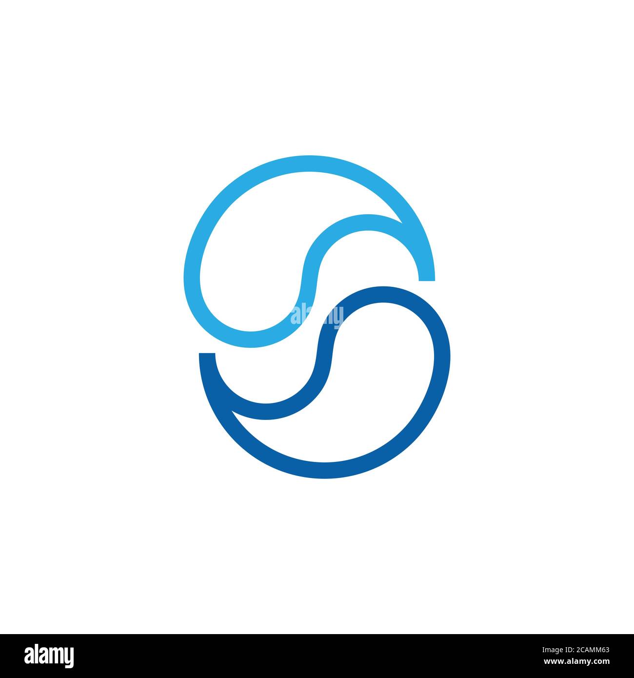 circle rotation curves object circle logo vector Stock Vector Image ...