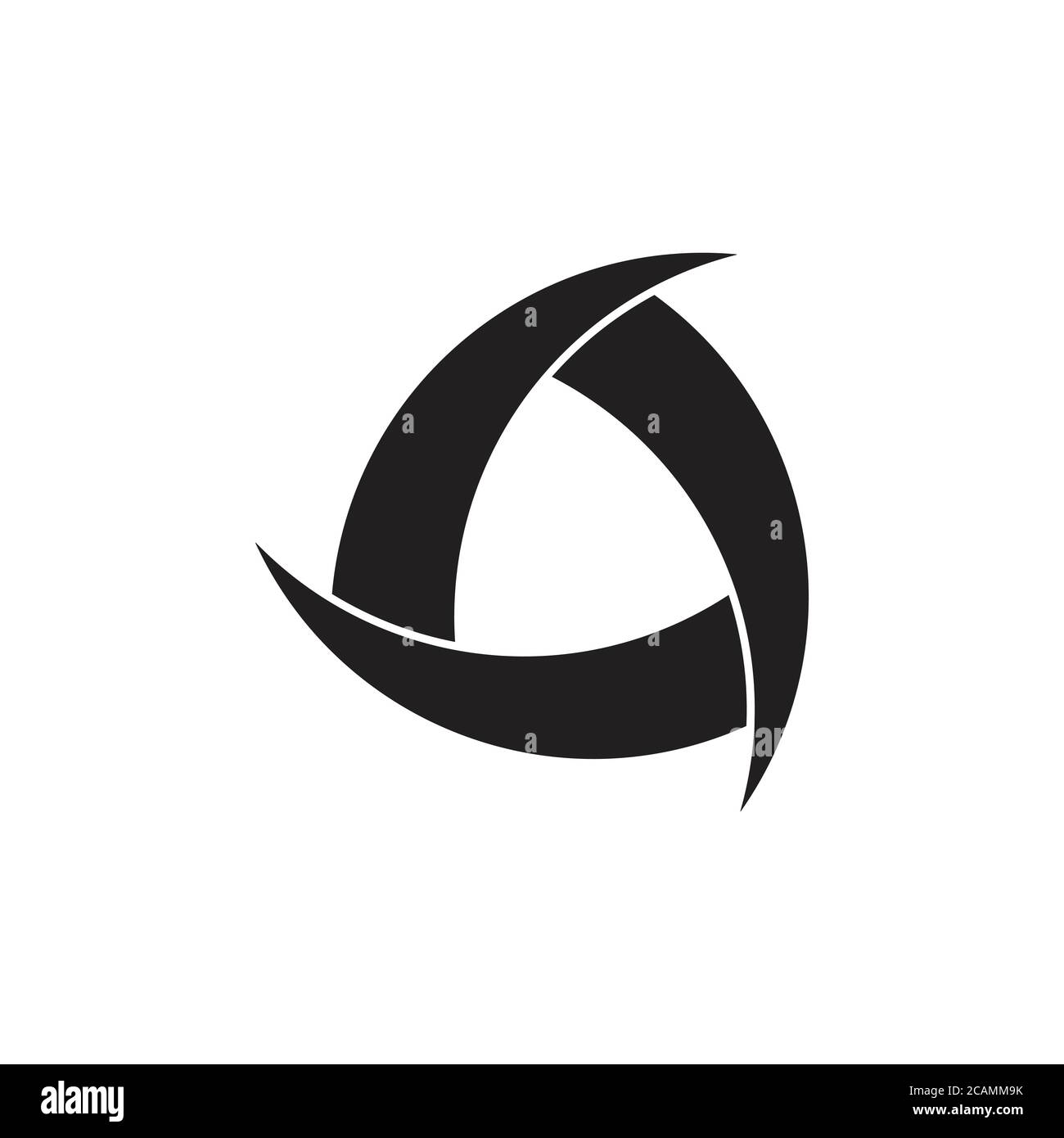 triangle circle motion design logo vector Stock Vector Image & Art - Alamy