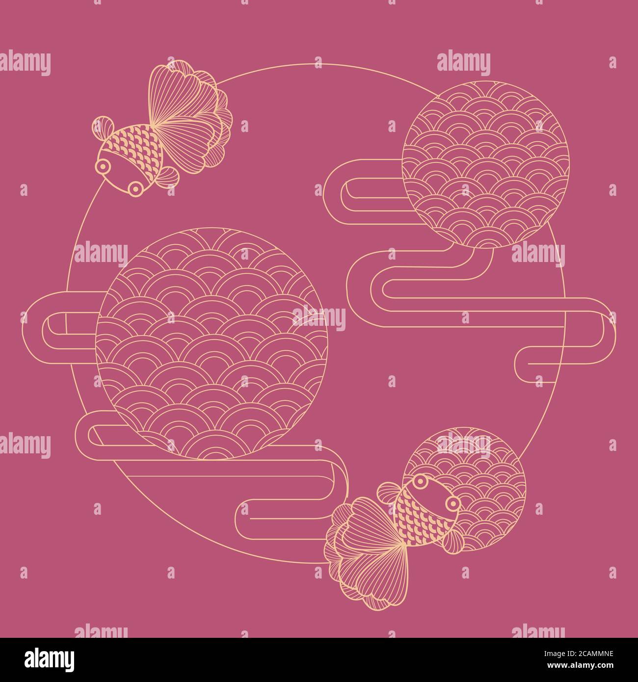 Japanese line art hi-res stock photography and images - Alamy