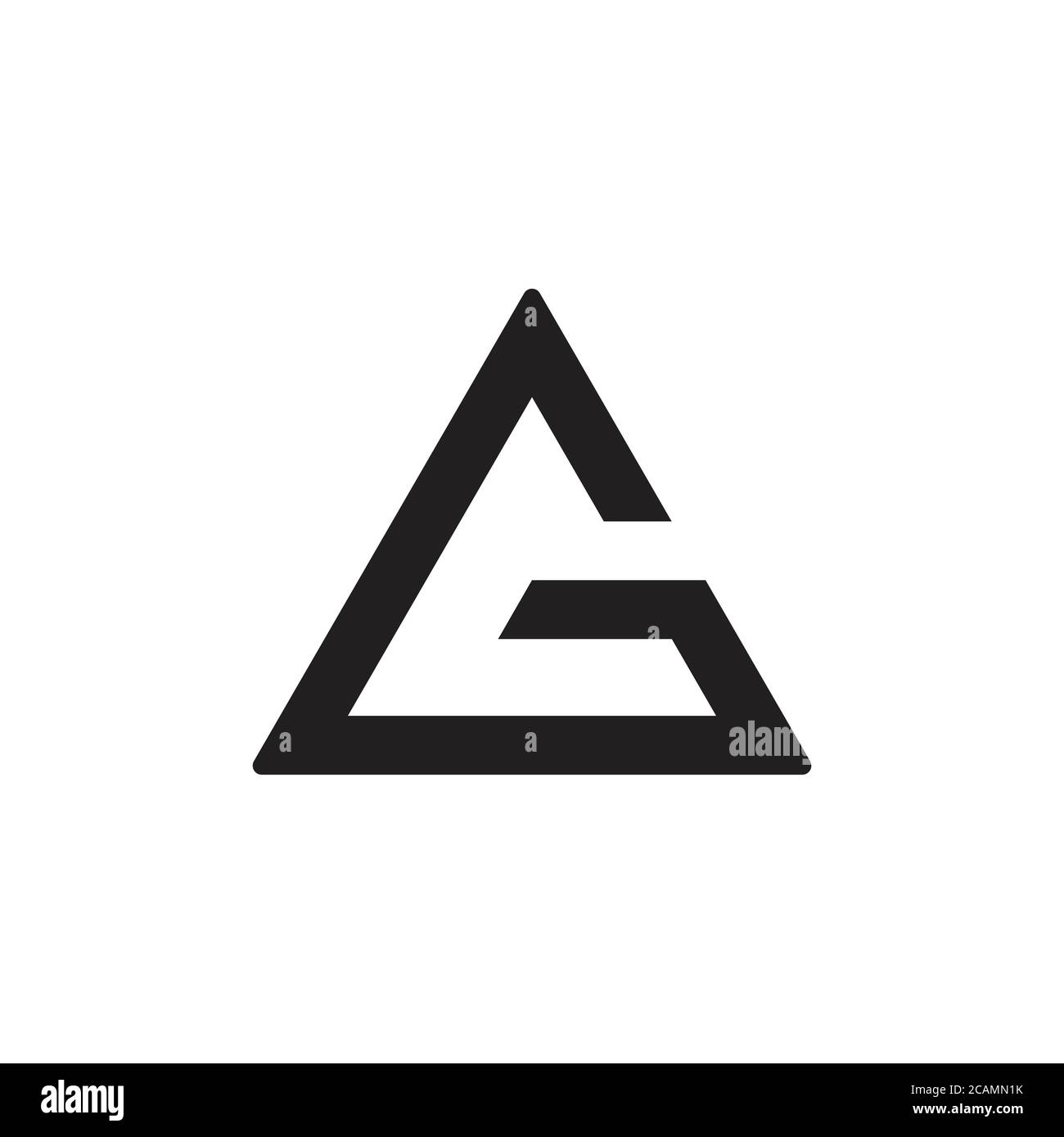 letter g triangle geometric logo vector Stock Vector Image & Art - Alamy