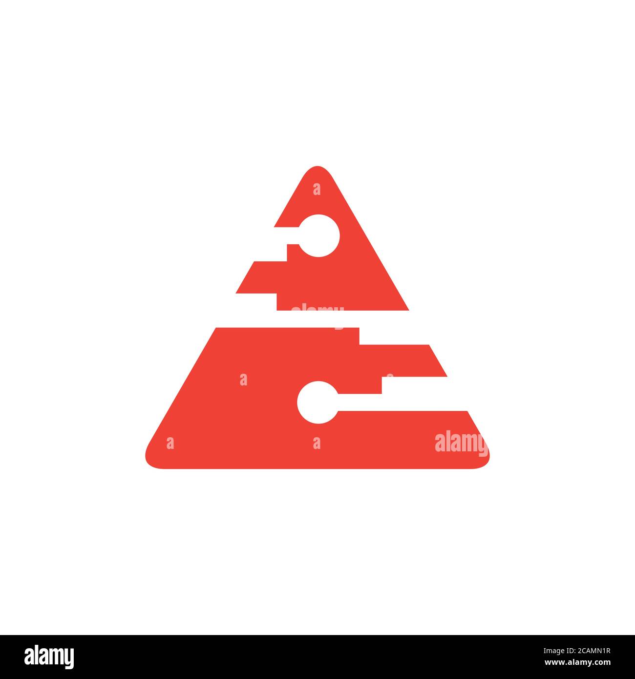 pyramid simple dots geometric logo vector Stock Vector Image & Art - Alamy