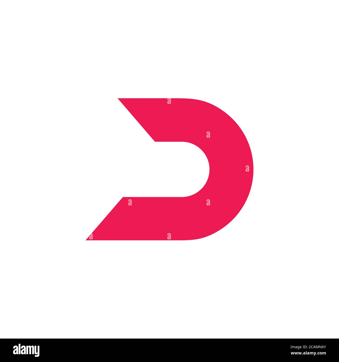 letter d simple geometric dynamic concept logo vector Stock Vector ...