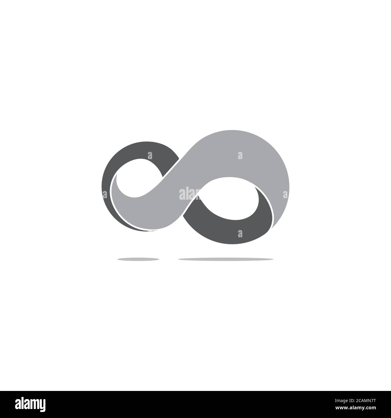 abstract 3d infinity ribbon logo vector Stock Vector Image & Art - Alamy