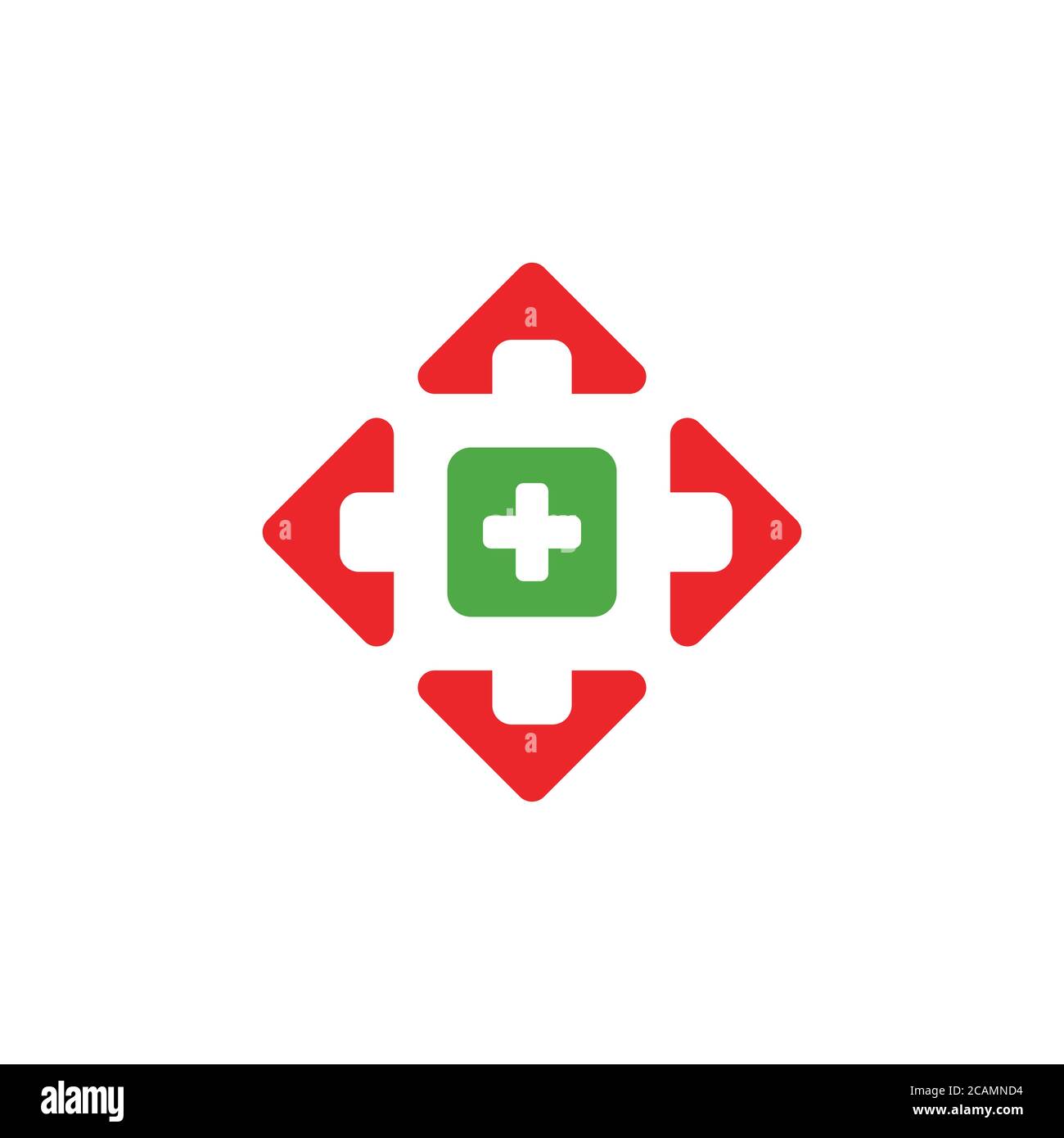 vector of plus medical symbol colorful geometric design logo vector ...