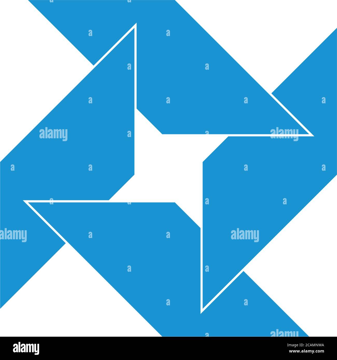 Modern circle origami style Cut Out Stock Images & Pictures - Alamy