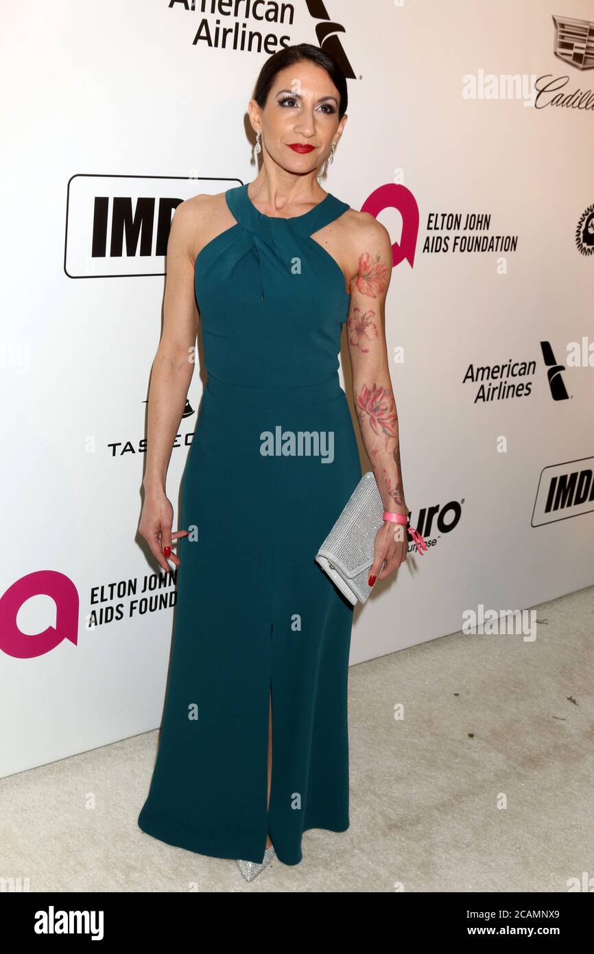 LOS ANGELES - FEB 24: Kathy Xydis at the Elton John Oscar Viewing Party ...