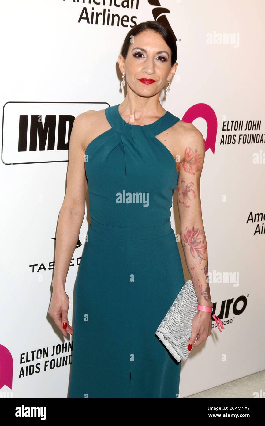 LOS ANGELES - FEB 24: Kathy Xydis at the Elton John Oscar Viewing Party ...