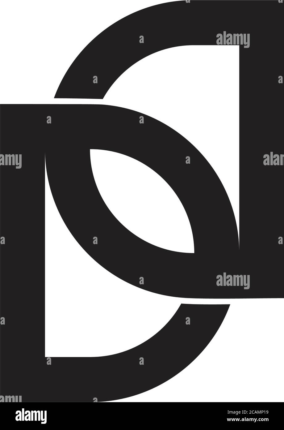 letter dd linked monogram overlapping logo vector Stock Vector Image ...