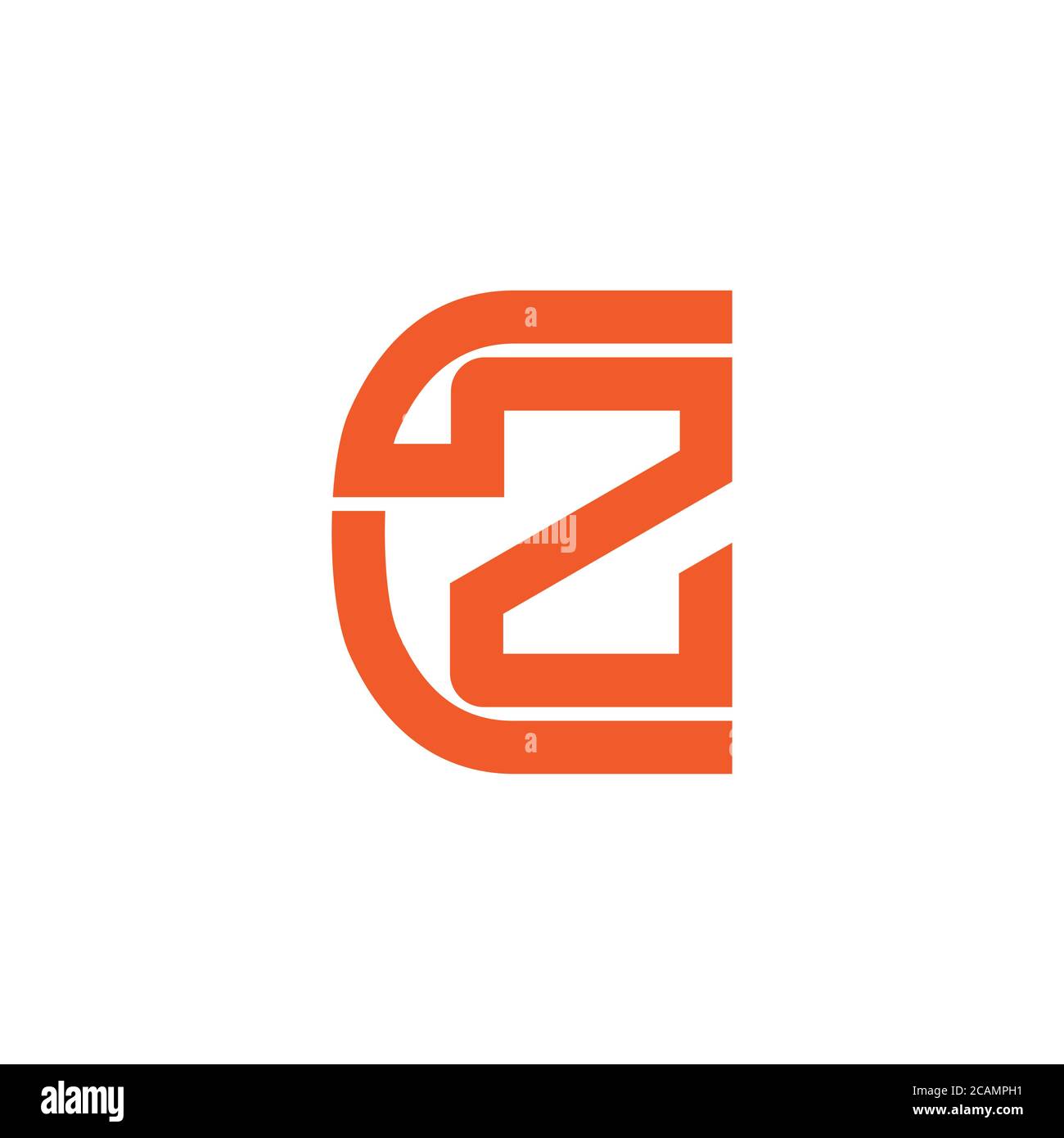 letter c2 cz symbol geometric logo vector Stock Vector Image & Art - Alamy