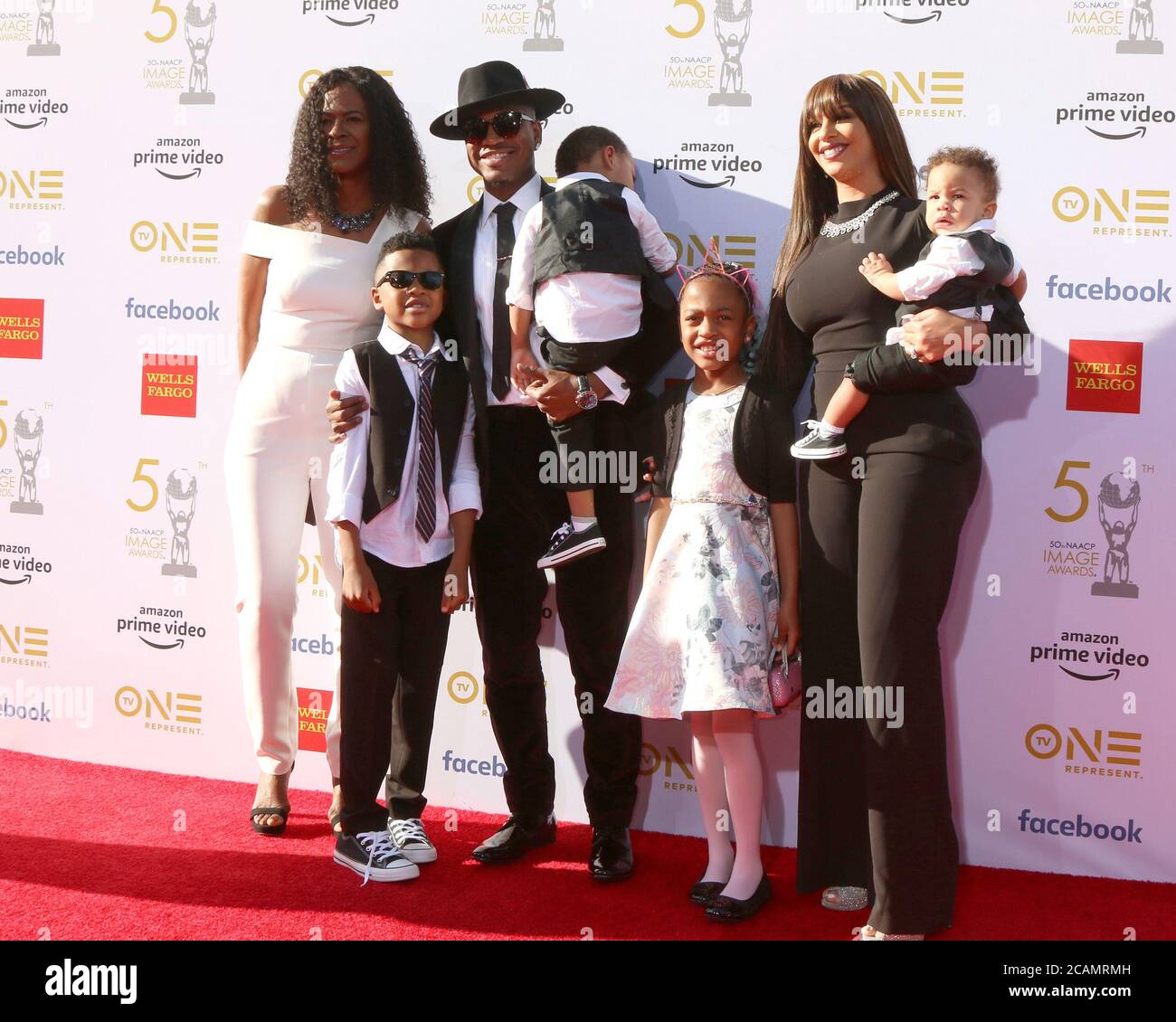 LOS ANGELES - MAR 30: Ne-Yo, family at the 50th NAACP Image Awards ...