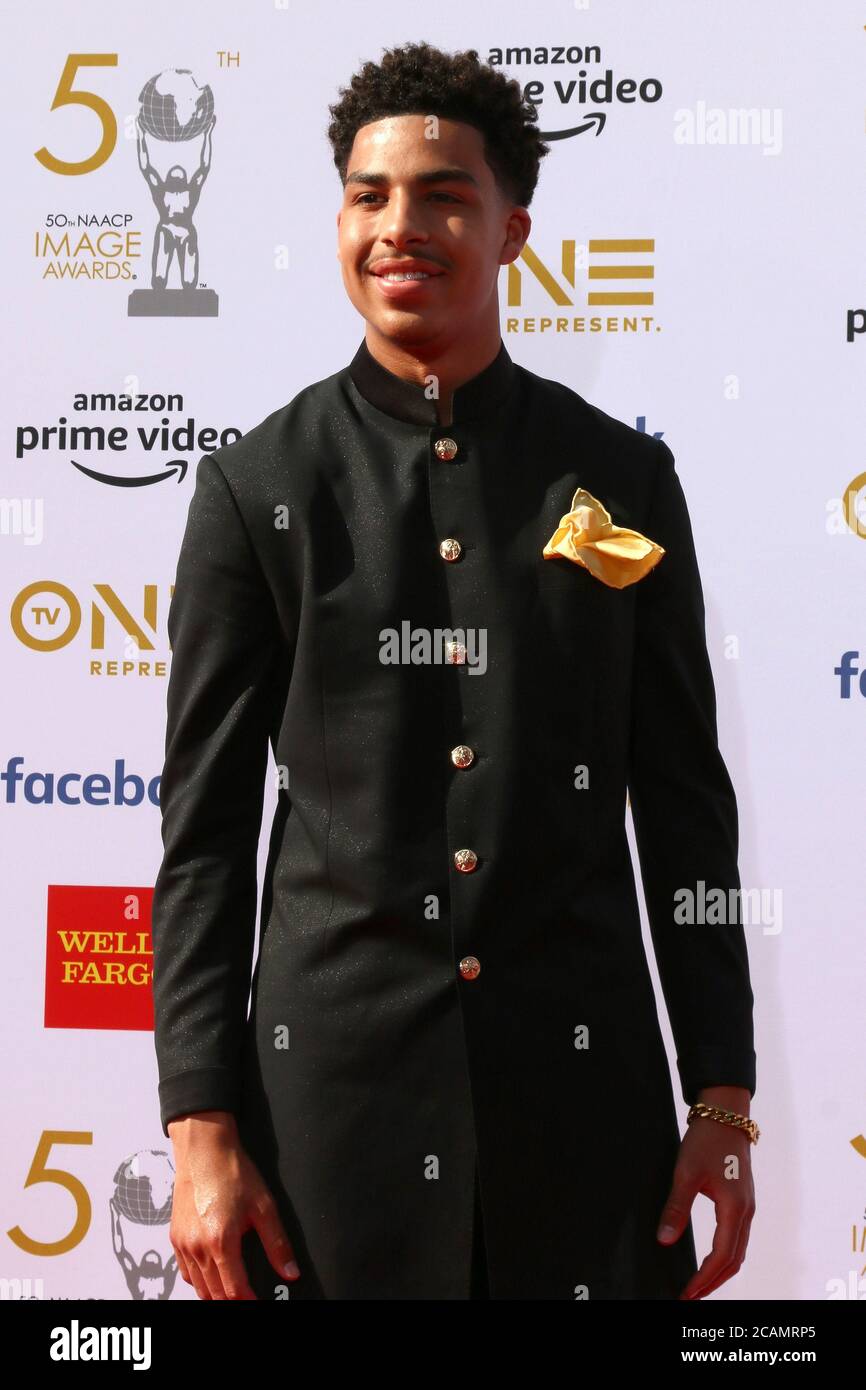LOS ANGELES - MAR 30: Marcus Scribner at the 50th NAACP Image Awards ...