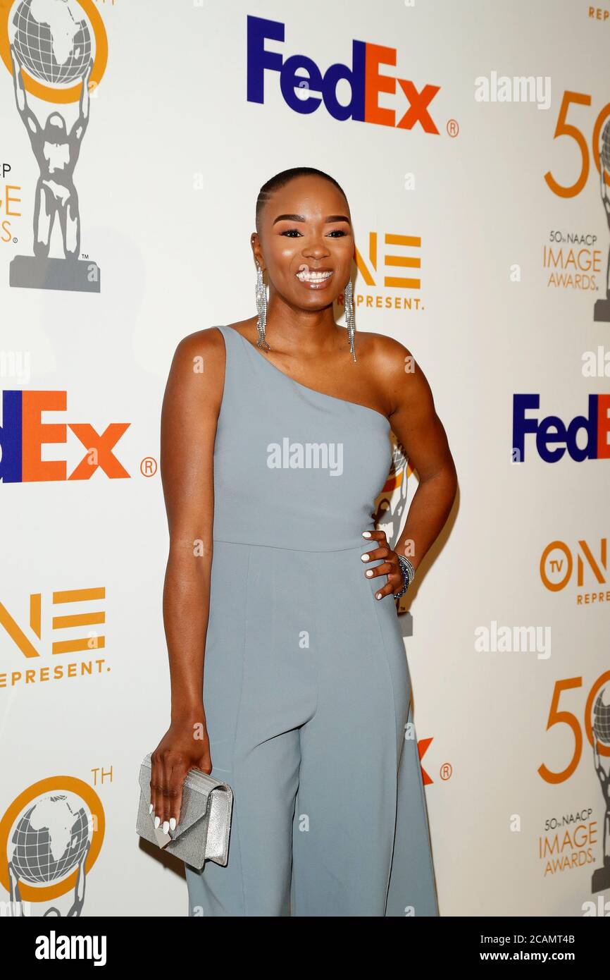 LOS ANGELES - MAR 9: Tiffany Dina Loftin at the 50th NAACP Image Awards ...