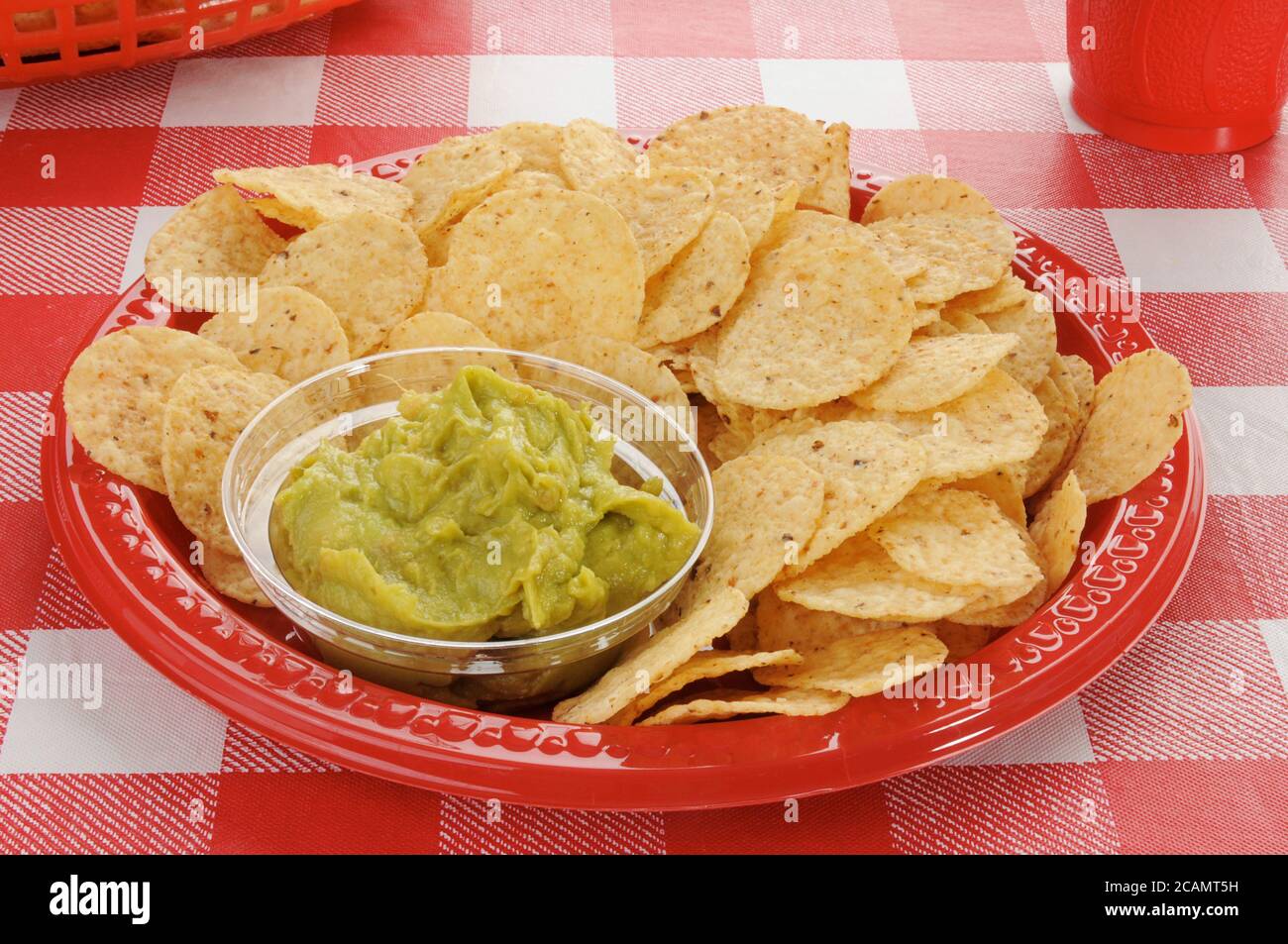 Tortilla chips round hi-res stock photography and images - Alamy