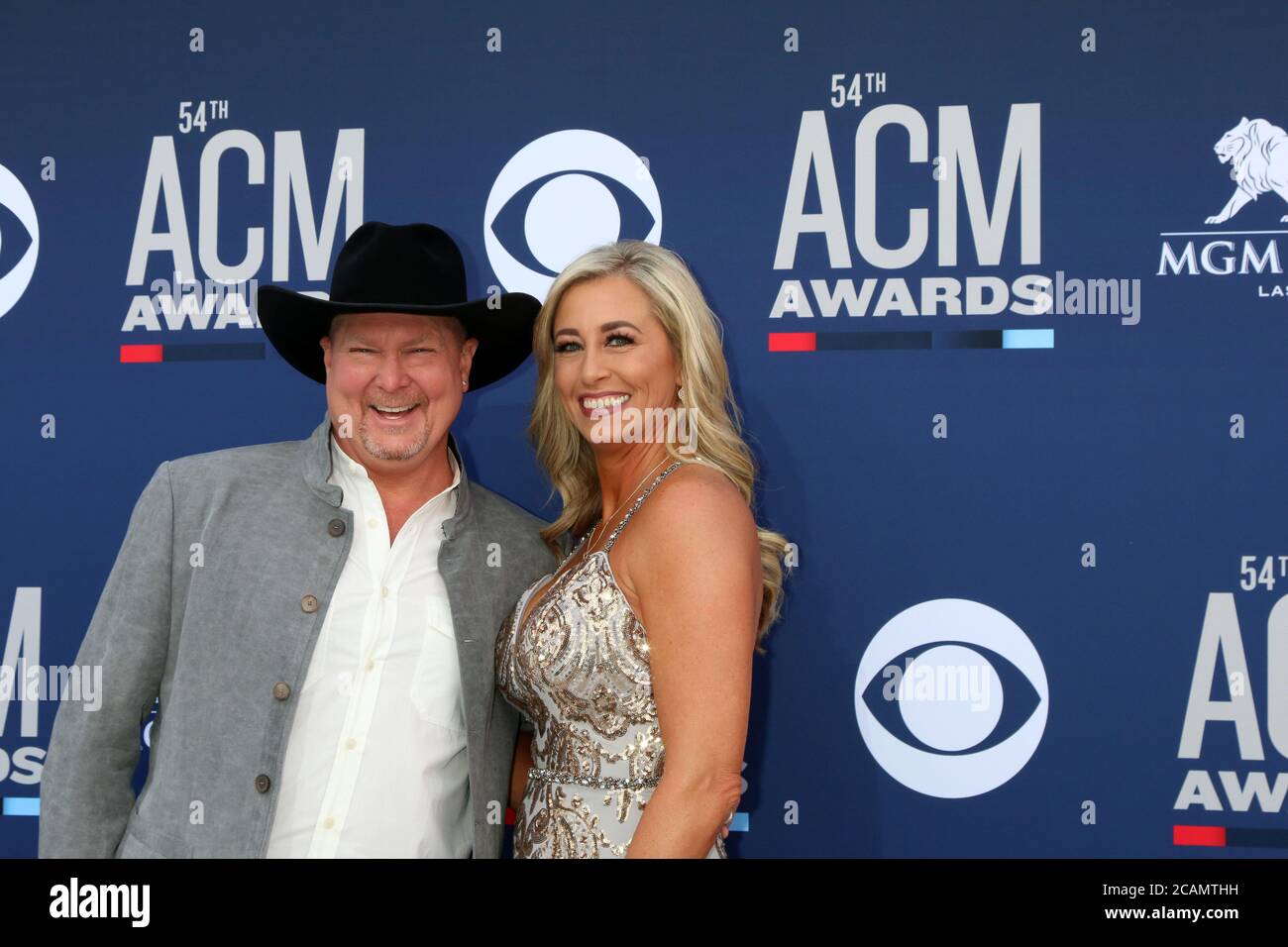 LAS VEGAS - APR 7: Tracy Lawrence, Becca Lawrence at the 54th Academy ...