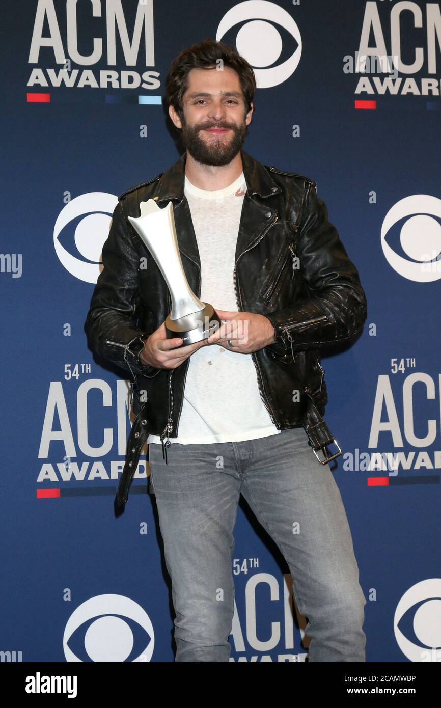 LAS VEGAS - APR 7: Thomas Rhett at the 54th Academy of Country Music ...
