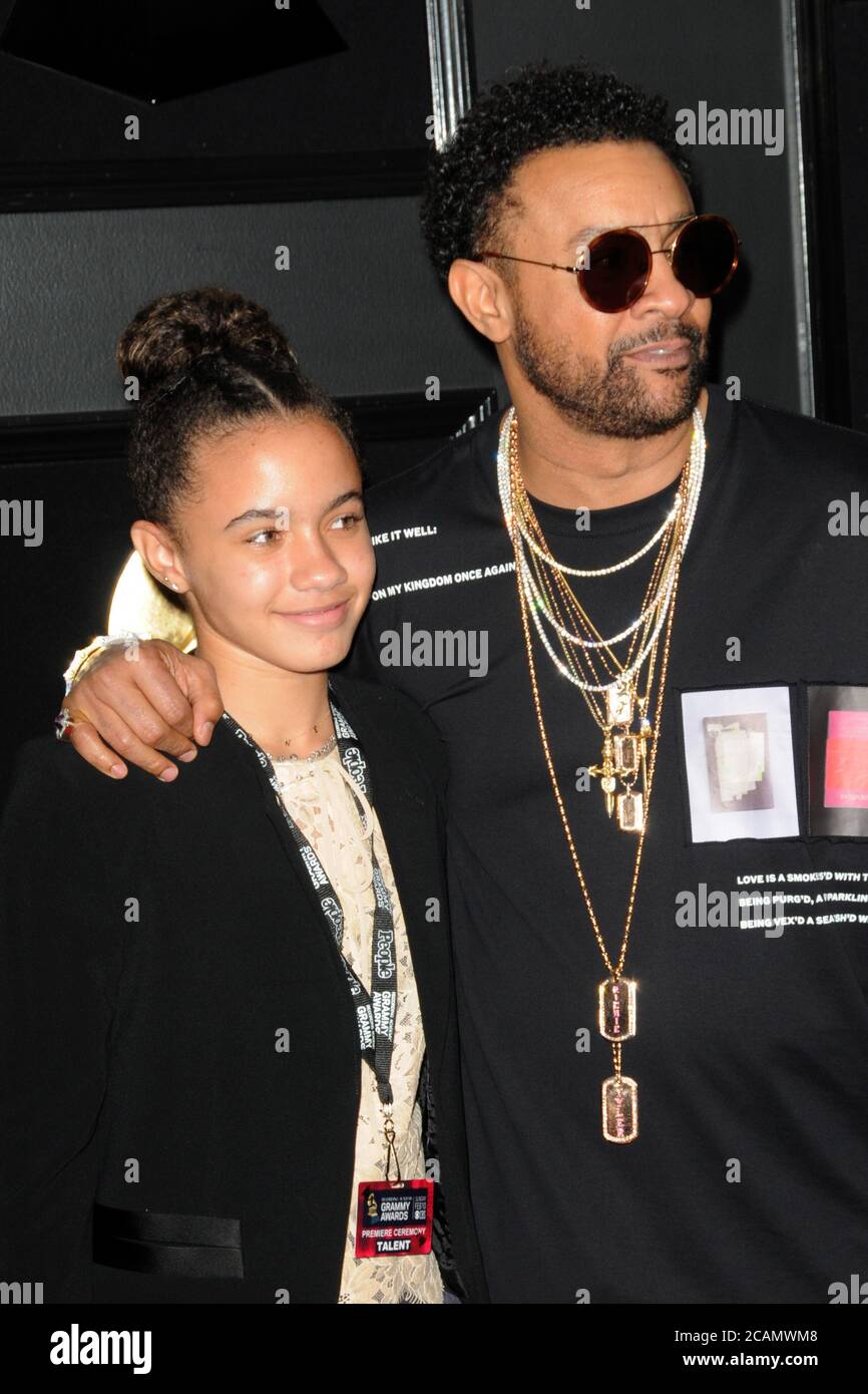 LOS ANGELES - FEB 10: Sydney Burrell, Shaggy at the 61st Grammy Awards ...