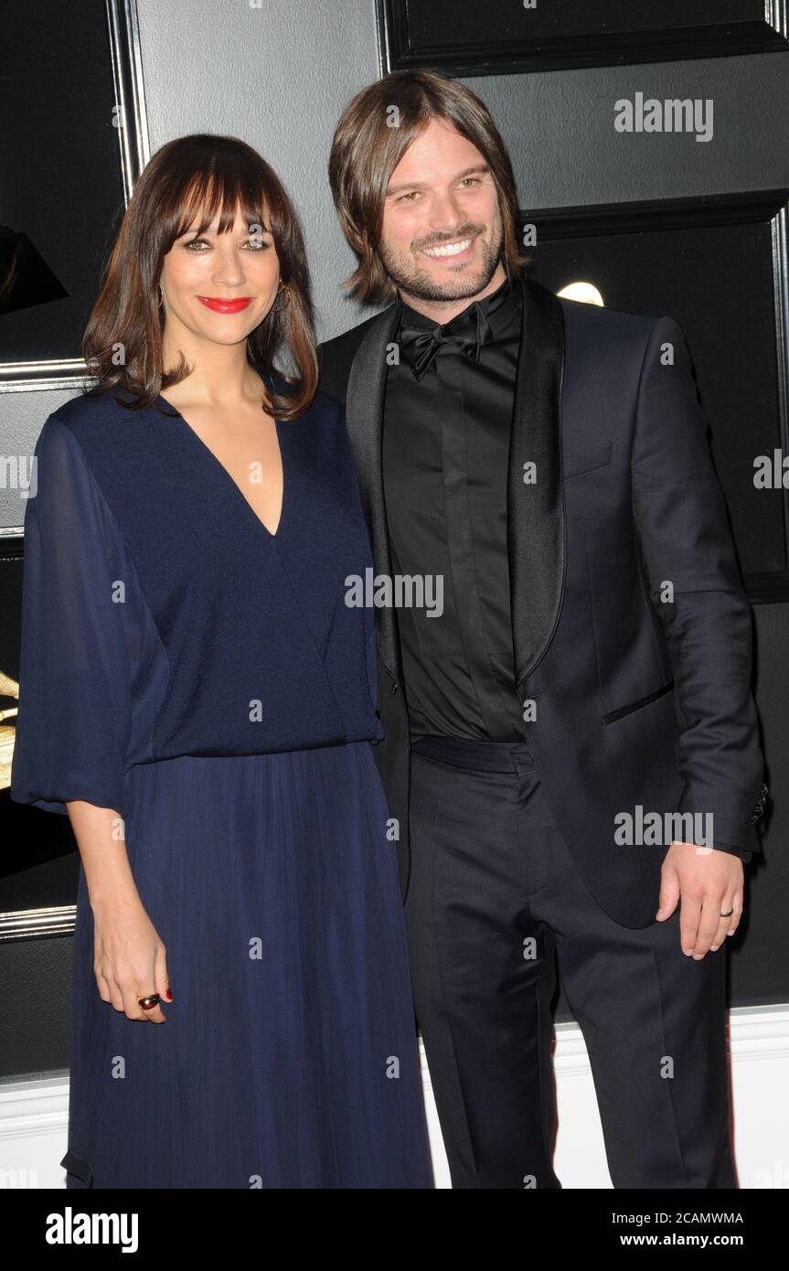 LOS ANGELES - FEB 10: Rashida Jones, Alan Hicks at the 61st Grammy ...