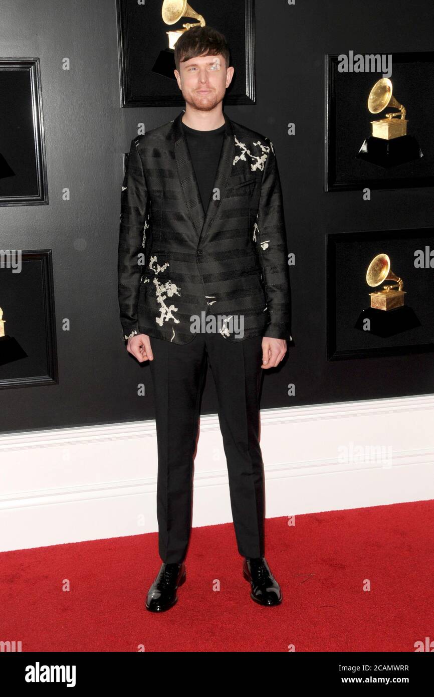 LOS ANGELES - FEB 10: James Blake at the 61st Grammy Awards at the ...