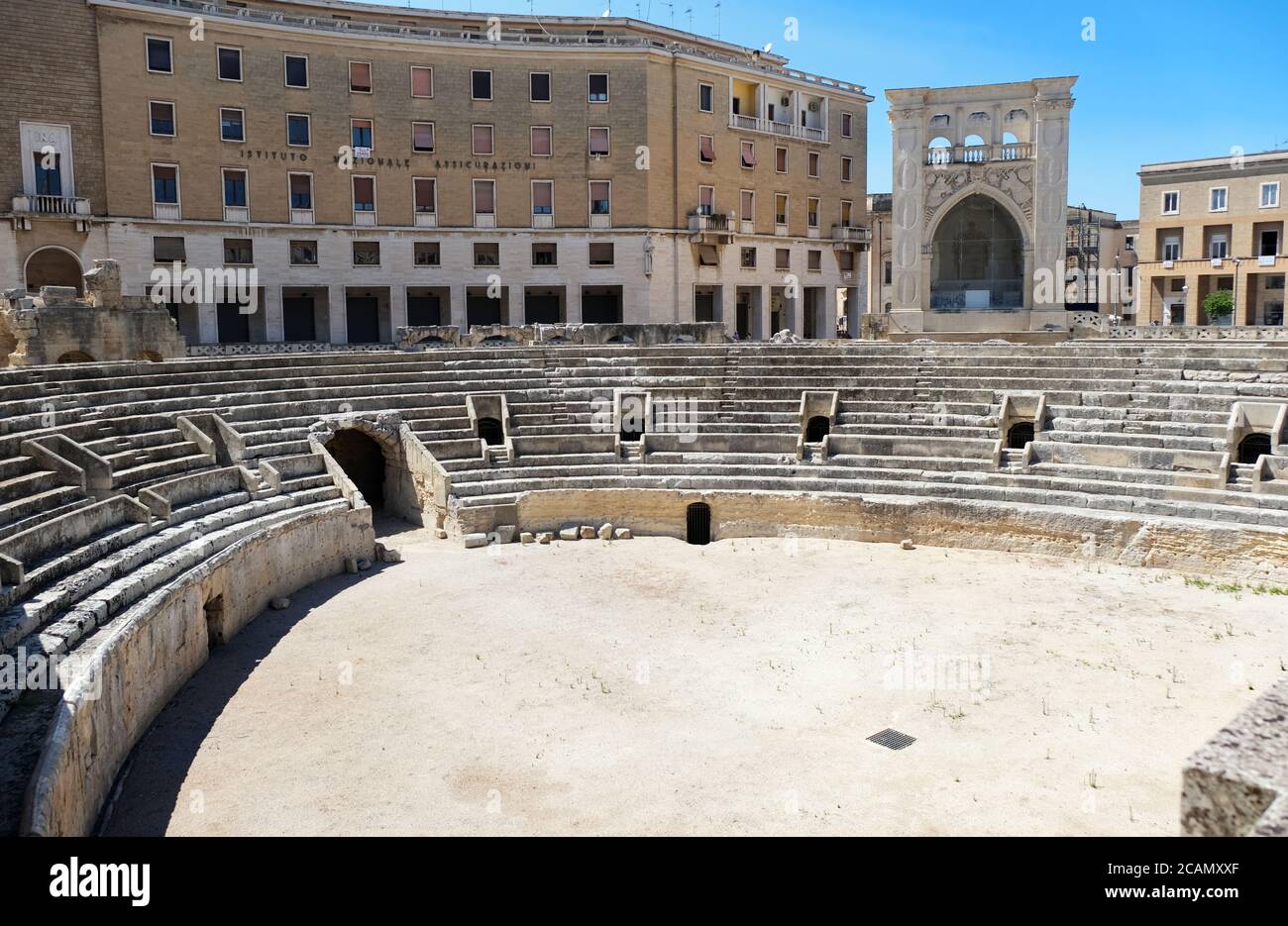 Lecce Roman Amphitheater Stock Photo - Alamy
