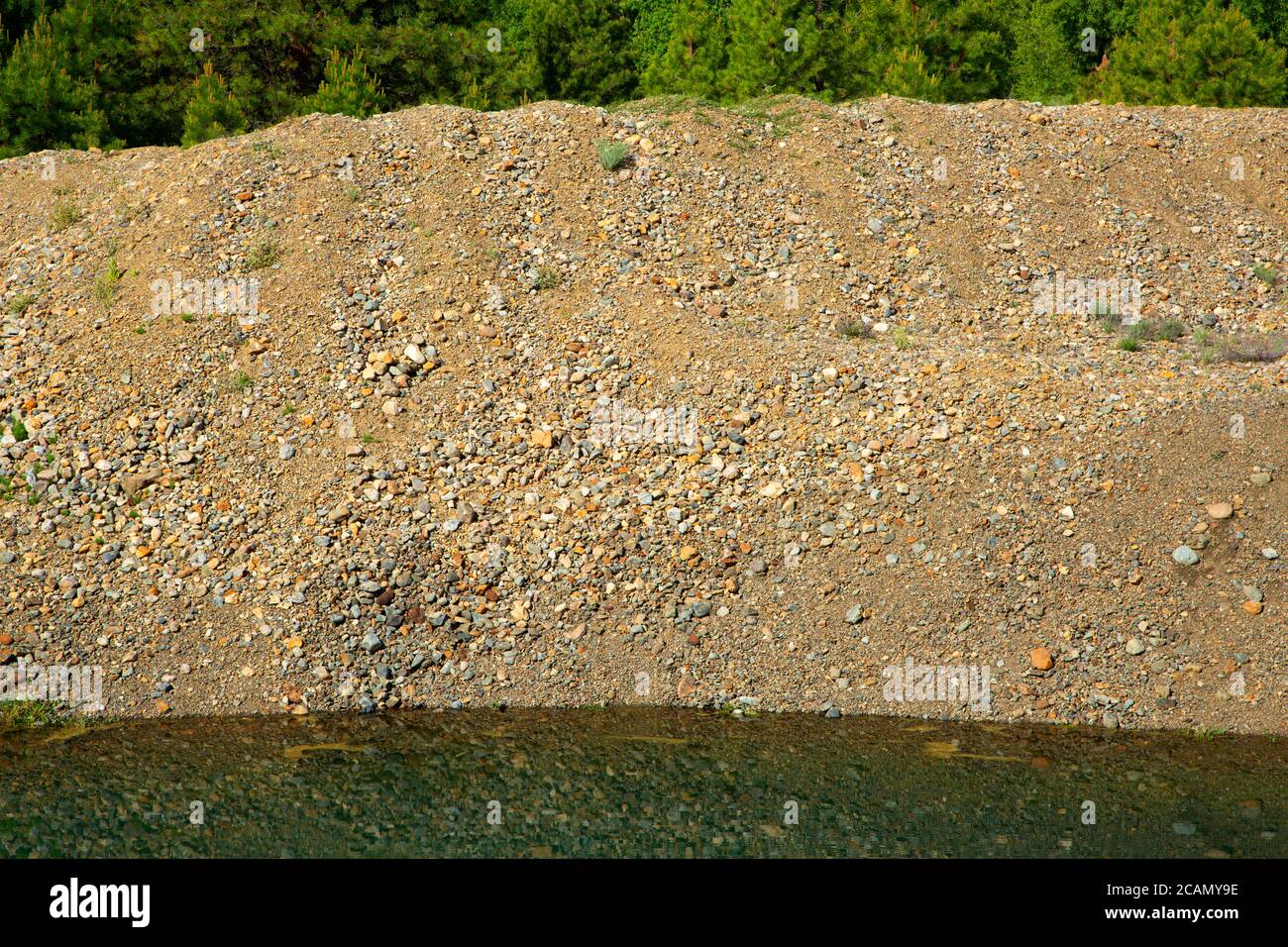 Dredge tailings, Sumpter Valley Dredge State Heritage Area, Elkhorn ...