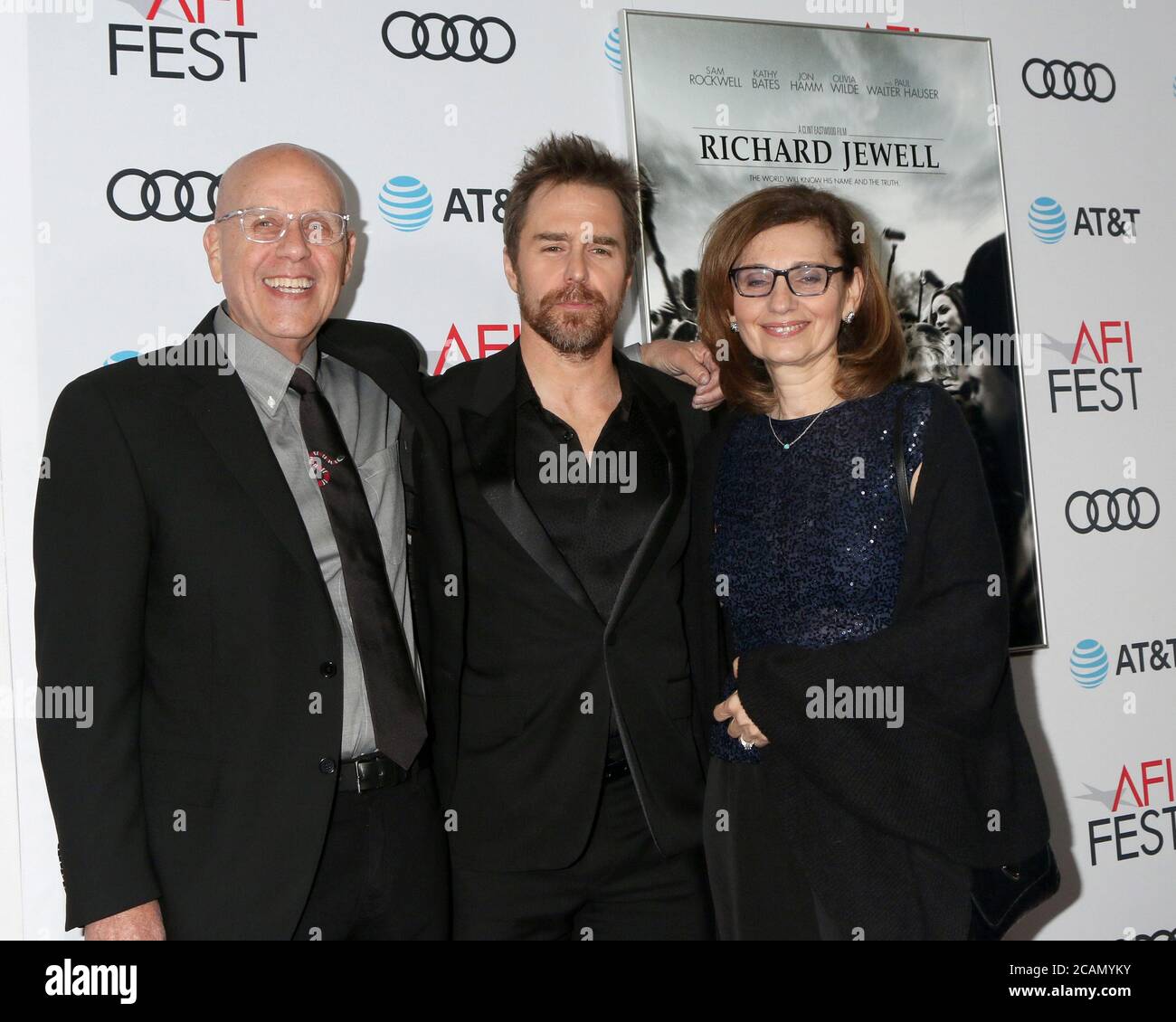 LOS ANGELES - NOV 20: G. Watson Bryant Jr, Sam Rockwell, Nadya Bryant ...