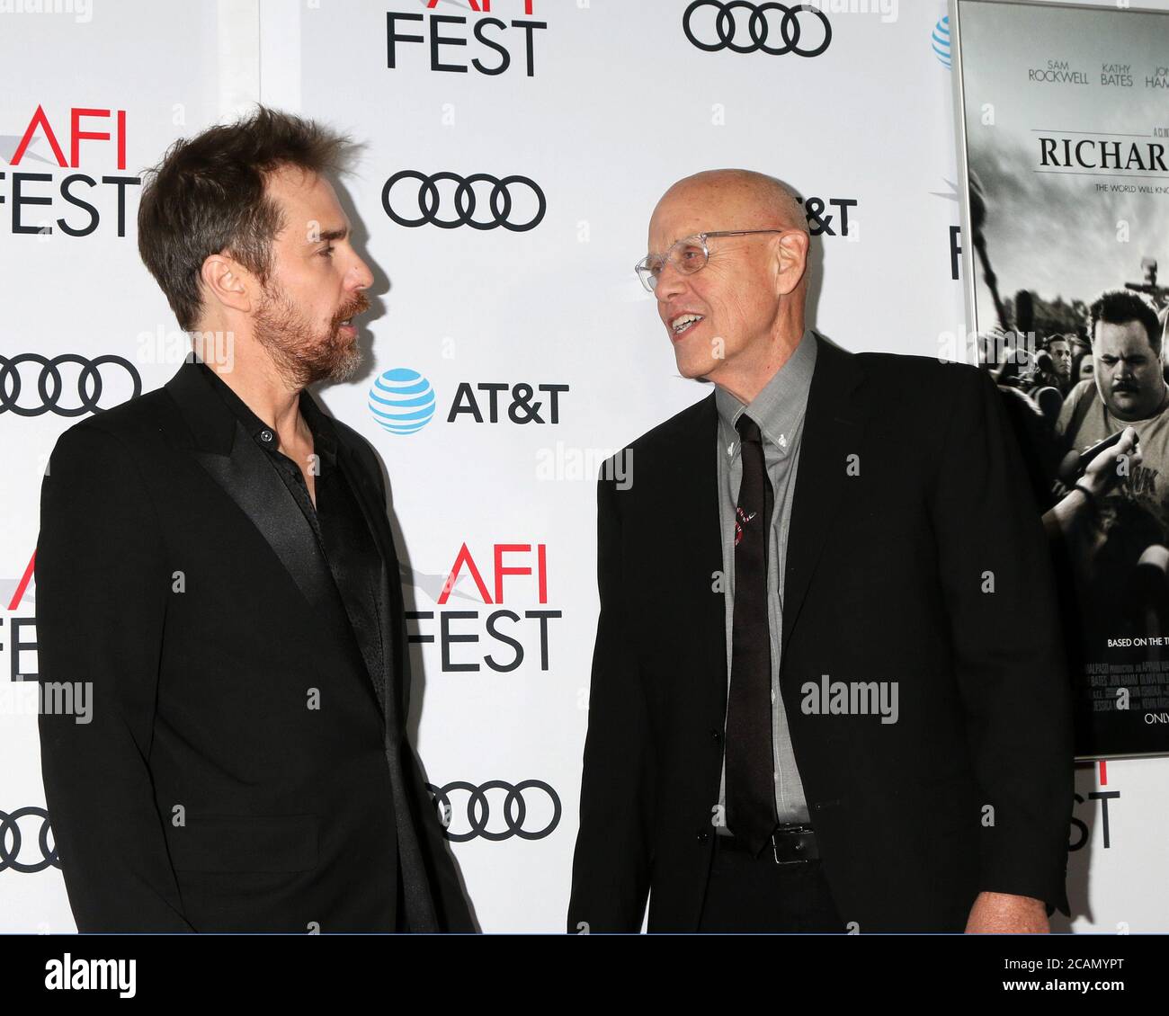LOS ANGELES - NOV 20: G Watson Bryant Jr, Sam Rockwell at the AFI Gala ...