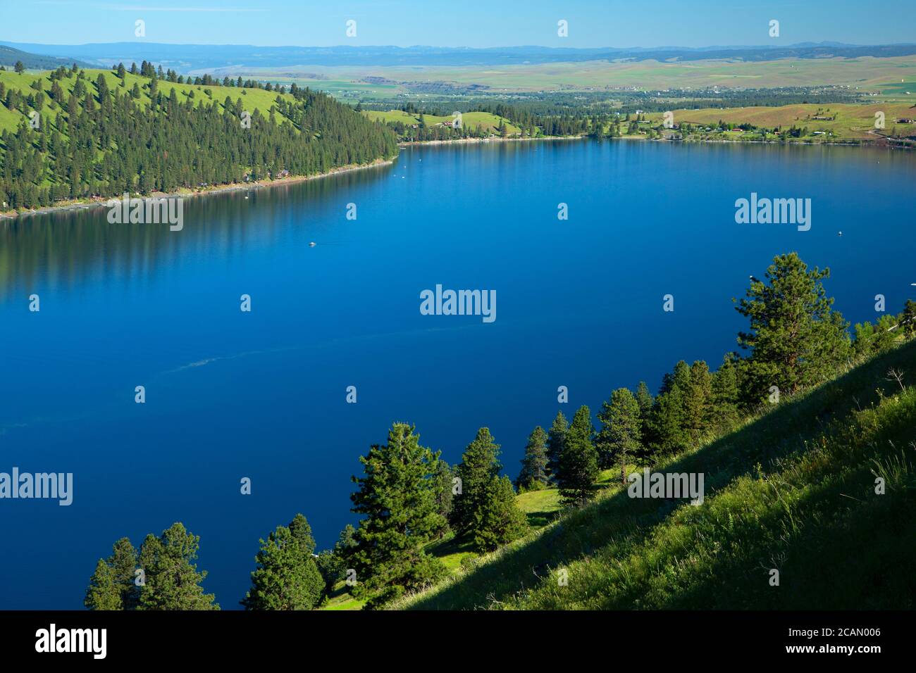 Wallowa Lake from East Moraine Trail, Wallowa County, Hells Canyon ...