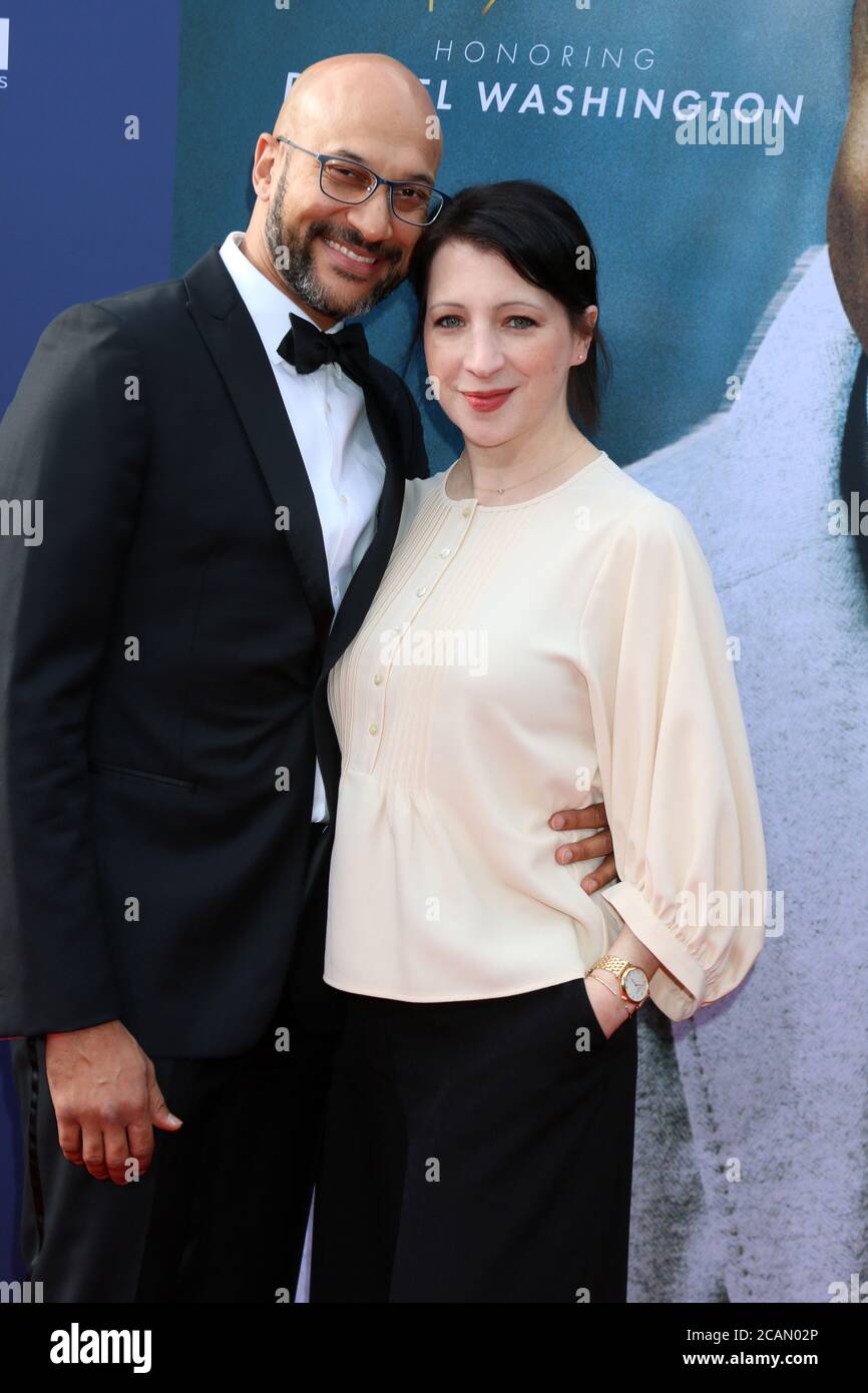 LOS ANGELES - JUN 6: Keegan-Michael Key, Elisa Pugliese Key at the AFI ...