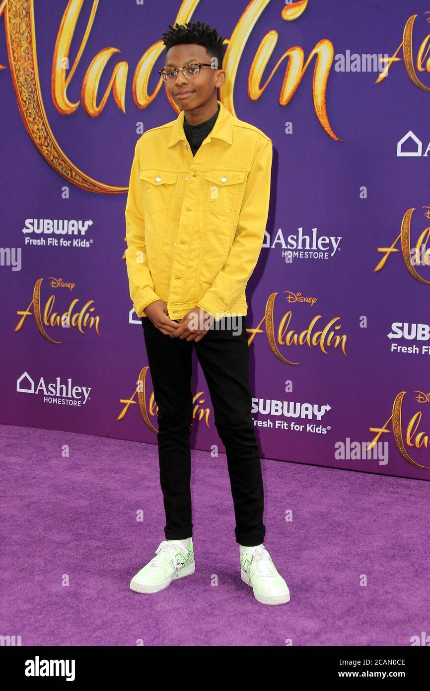 LOS ANGELES - MAY 21: Israel Johnson at the "Aladdin" Premiere at the ...