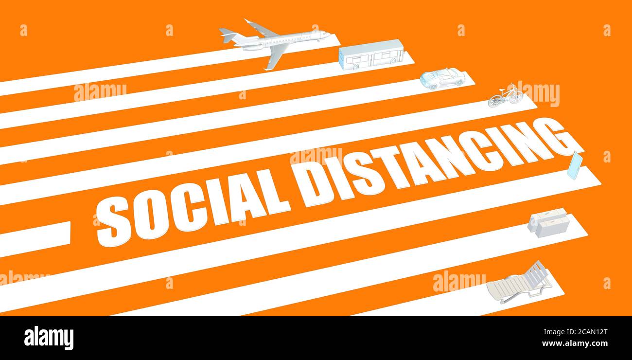 Social Distancing for Post Pandemic Recovery Concept Stock Photo - Alamy