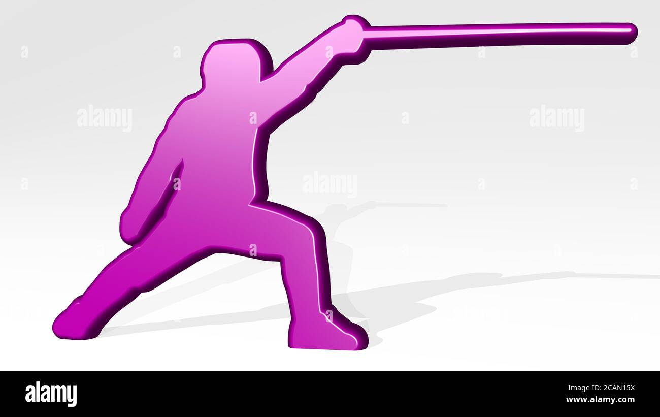 ATHLETIC SPORT ACTIVITY 3D icon casting shadow, 3D illustration for ...