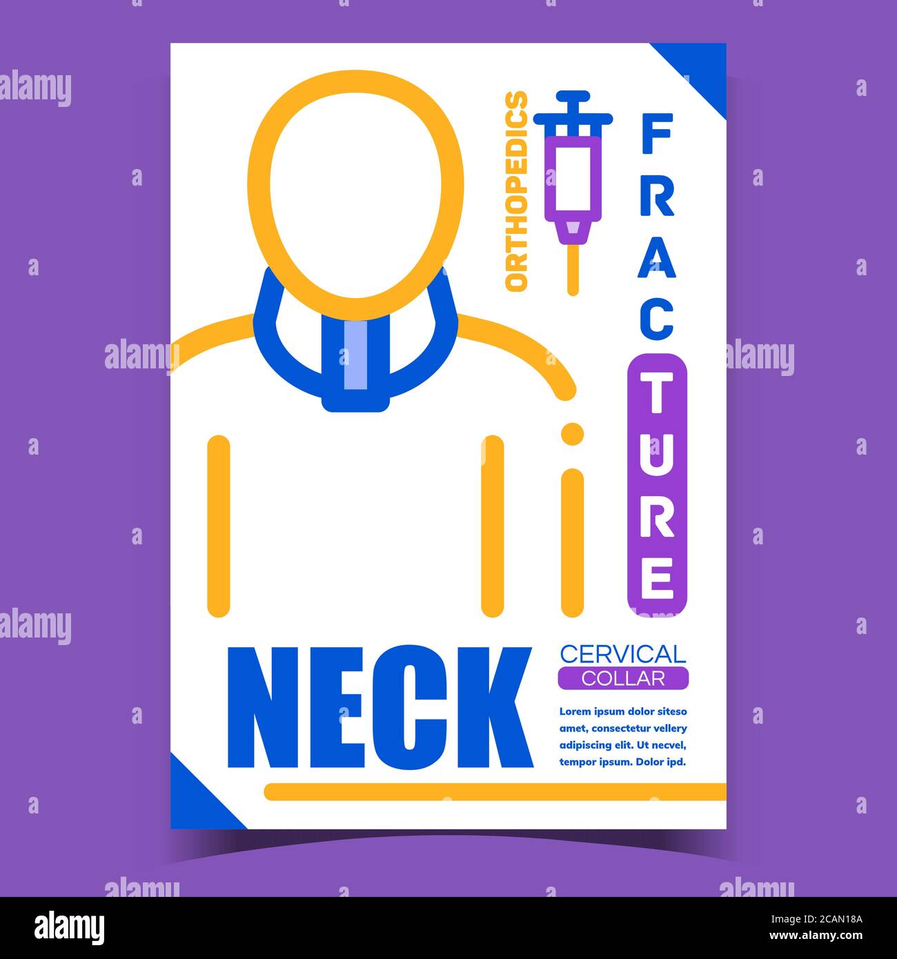 Neck fracture Stock Vector Images - Alamy