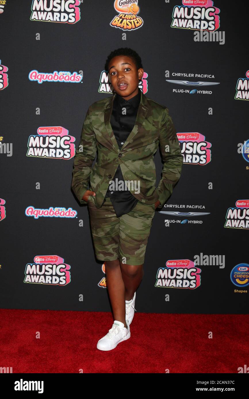 LOS ANGELES - JUN 22: Isaac Ryan Brown at the 2018 Radio Disney Music ...