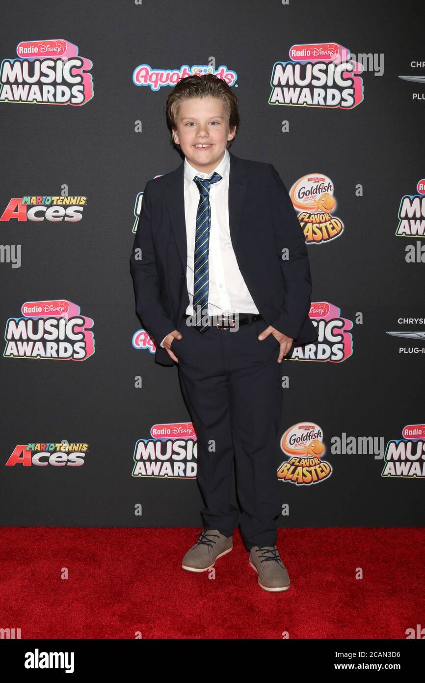 LOS ANGELES - JUN 22: Maxwell Simkins at the 2018 Radio Disney Music ...